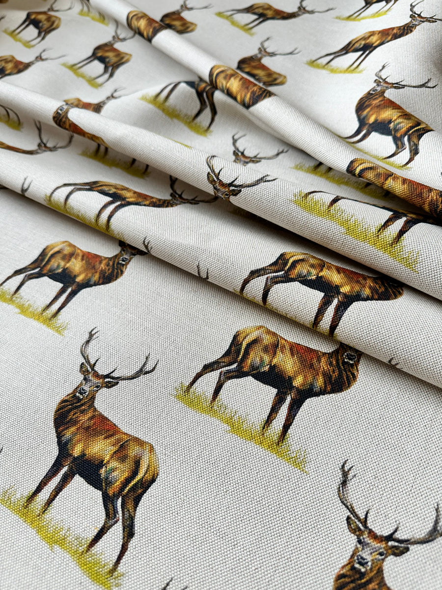 Royal Red Stag Fabric – Hares and Grace